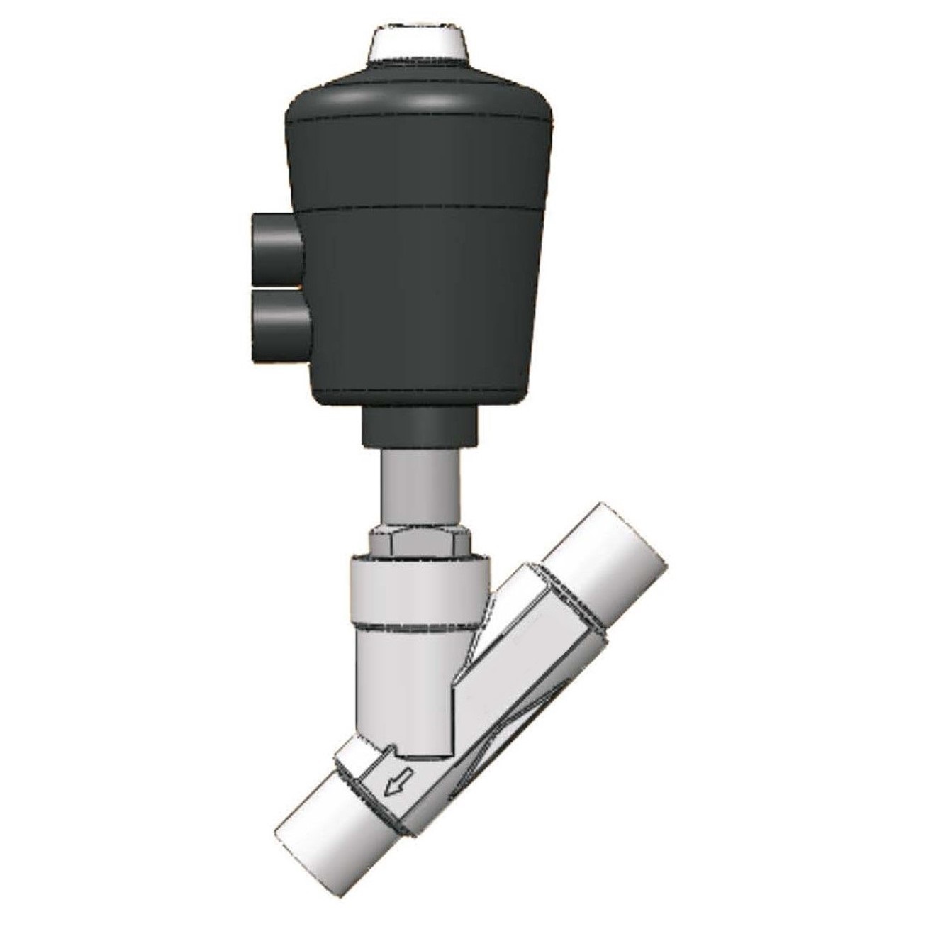 Pneumatic angle seat valve (Welding) - Buy Diaphragm Valve, Valve ...